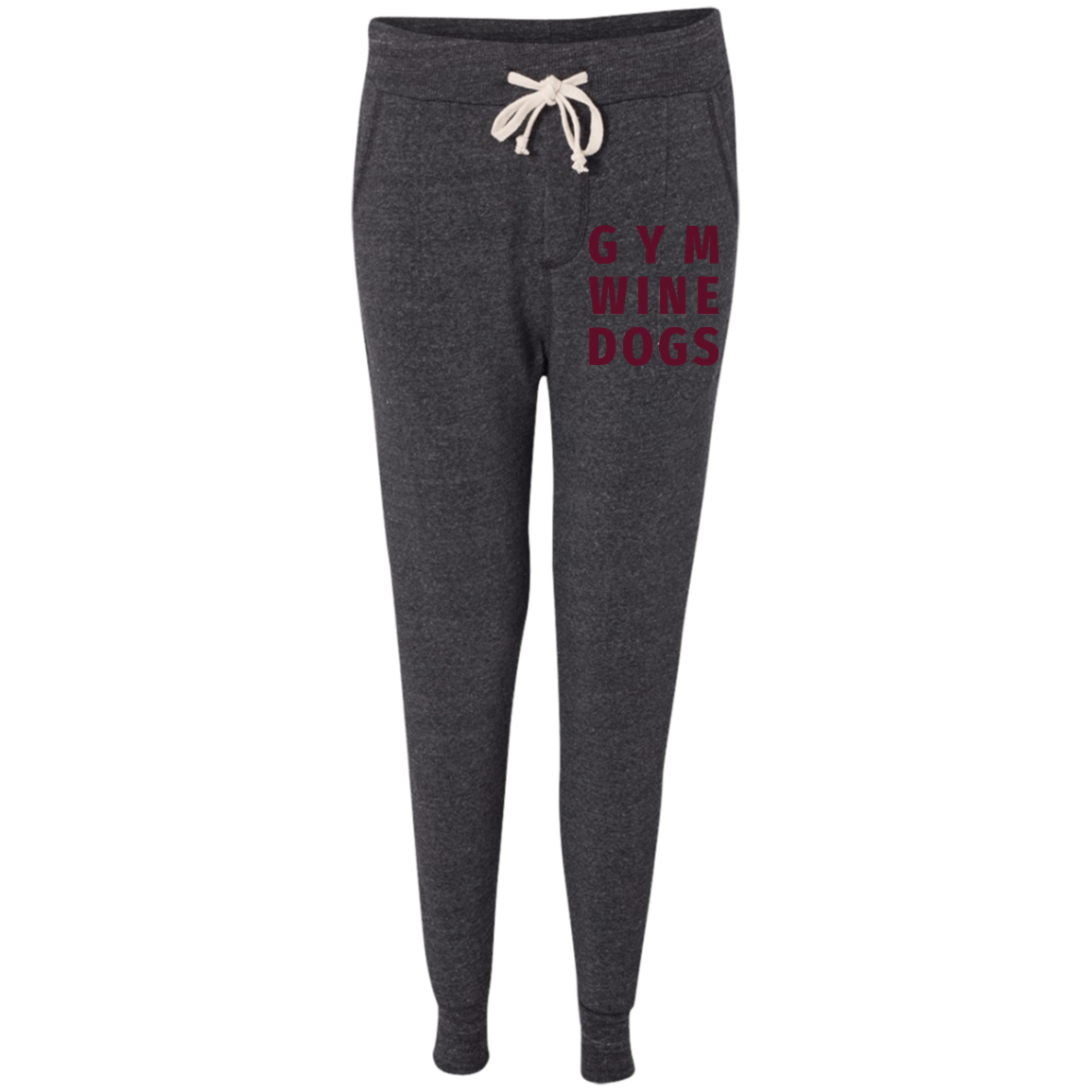 Ladies' Fleece Jogger Gym, Wine, Dogs – Pup Scruffs